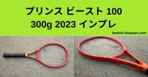 プリンス ビースト 100 300g 2023 2024 インプレ 評価 レビュー トラディショナル | テニスタイガーの部屋
